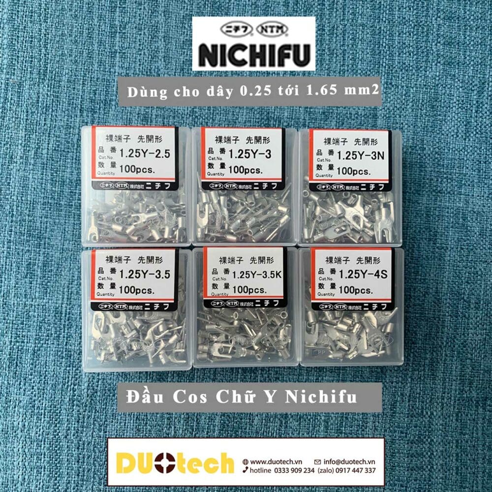 Cos chữ Y Nichifu 1.25Y-3 1.25Y-3.5 1.25Y-4 1.25Y-4S 1.25Y-5
