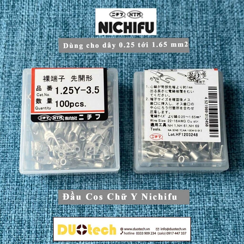 Cos chữ Y Nichifu 1.25Y-3 1.25Y-3.5 1.25Y-4 1.25Y-4S 1.25Y-5
