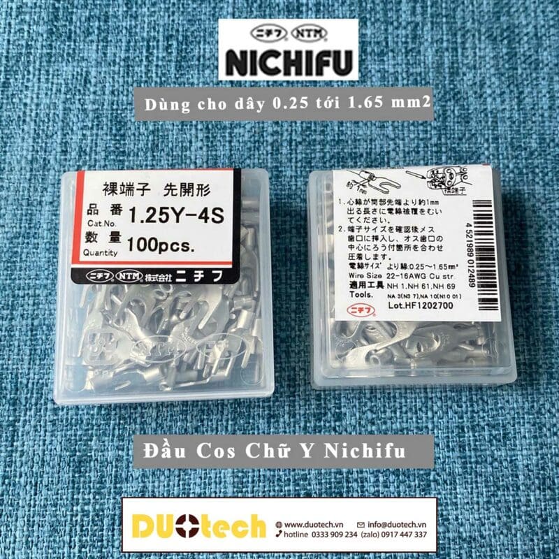 Cos chữ Y Nichifu 1.25Y-3 1.25Y-3.5 1.25Y-4 1.25Y-4S 1.25Y-5