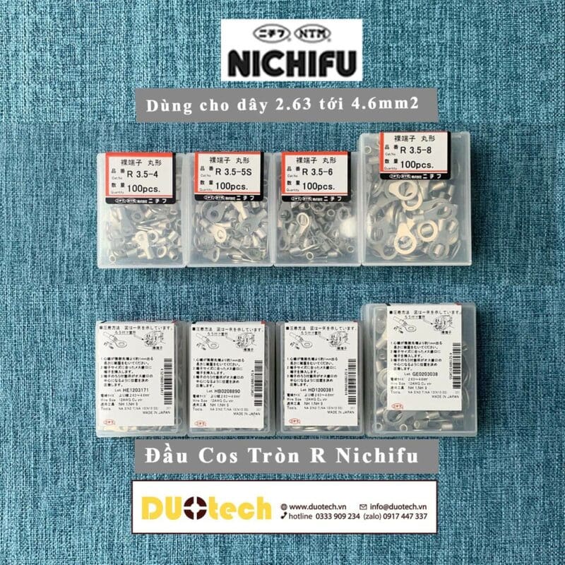 Đầu cos tròn R8 Nichifu R8-4S R8-5S R8-6S R8-8S R8-10 R8-12