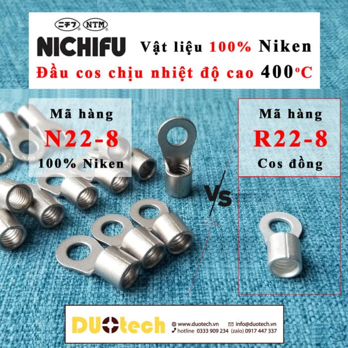 Đầu cos tròn R150 Nichifu R150-8 R150-10 R150-12 R150-14 Nhật