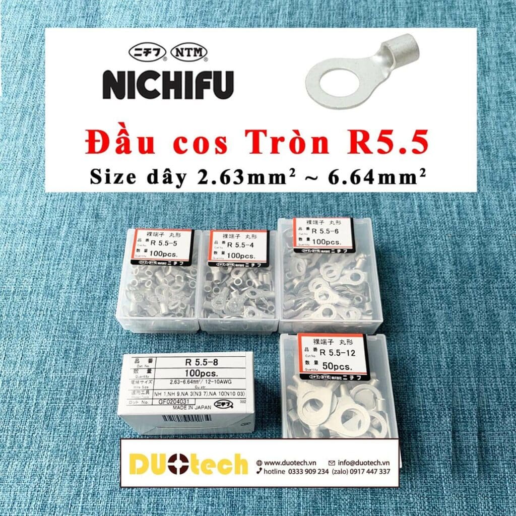 Đầu cos tròn R60 Nichifu R60-6 R60-8S R60-10 R60-10S R60-12