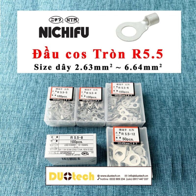 Đầu cos tròn R60 Nichifu R60-6 R60-8S R60-10 R60-10S R60-12