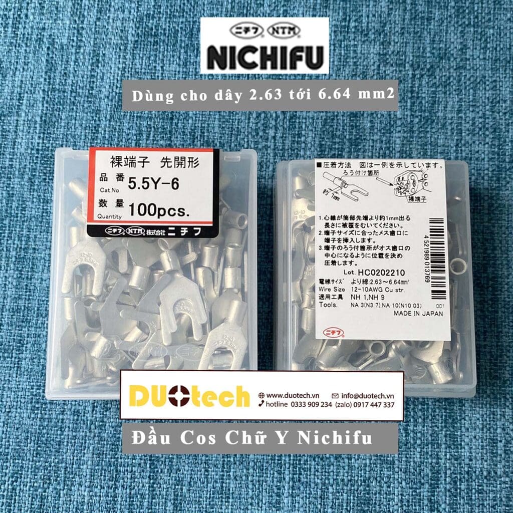 đầu cos chữ y trần nichifu 5.5Y-4S 5.5Y-4 5.5Y-5 5.5Y-6 5.5Y-8