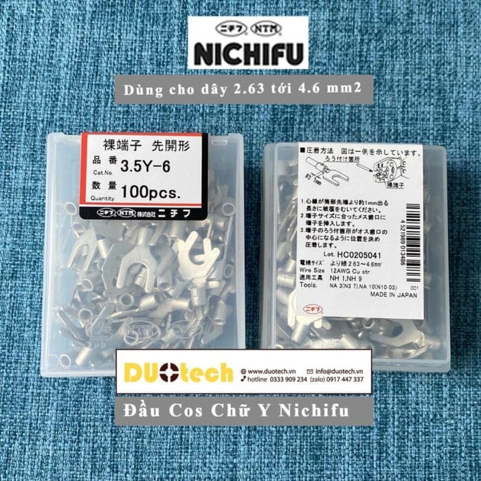 Bảng giá mua đầu cos chữ y Nichifu cốt cosse chĩa chỉa càng cua.