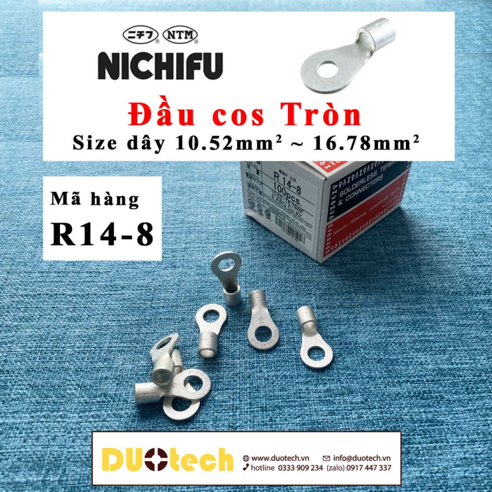 Đầu cos tròn R60 Nichifu R60-6 R60-8S R60-10 R60-10S R60-12