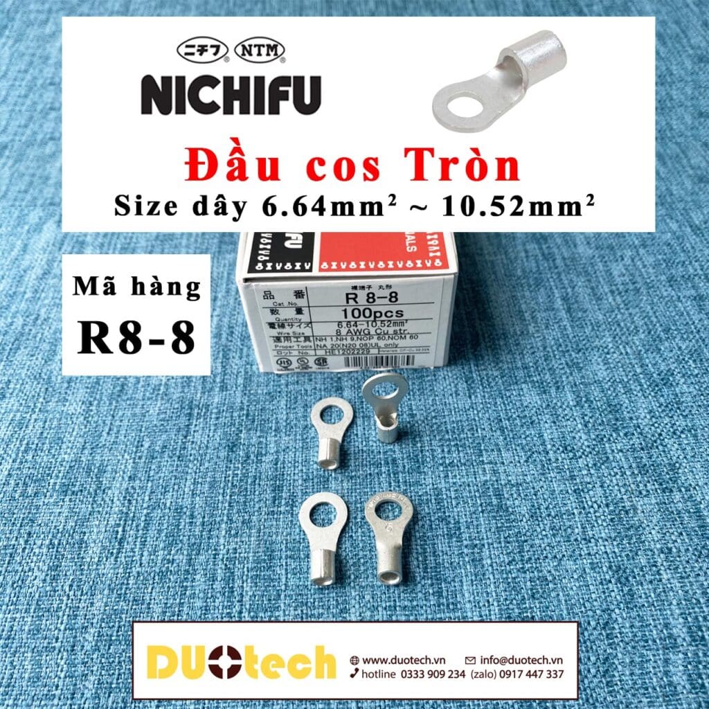 Đầu cos tròn R60 Nichifu R60-6 R60-8S R60-10 R60-10S R60-12