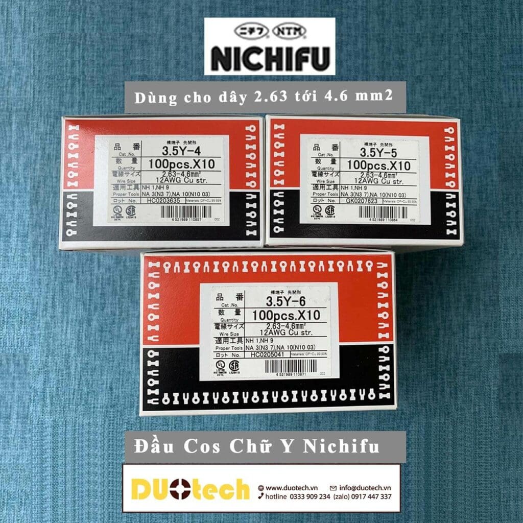 Bảng giá mua đầu cos chữ y Nichifu cốt cosse chĩa chỉa càng cua.