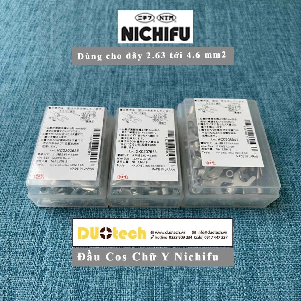 Bảng giá mua đầu cos chữ y Nichifu cốt cosse chĩa chỉa càng cua.